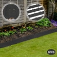 3 Inch Steel Landscape Edging - 5PCS Flexible Black Garden Barrier for ...