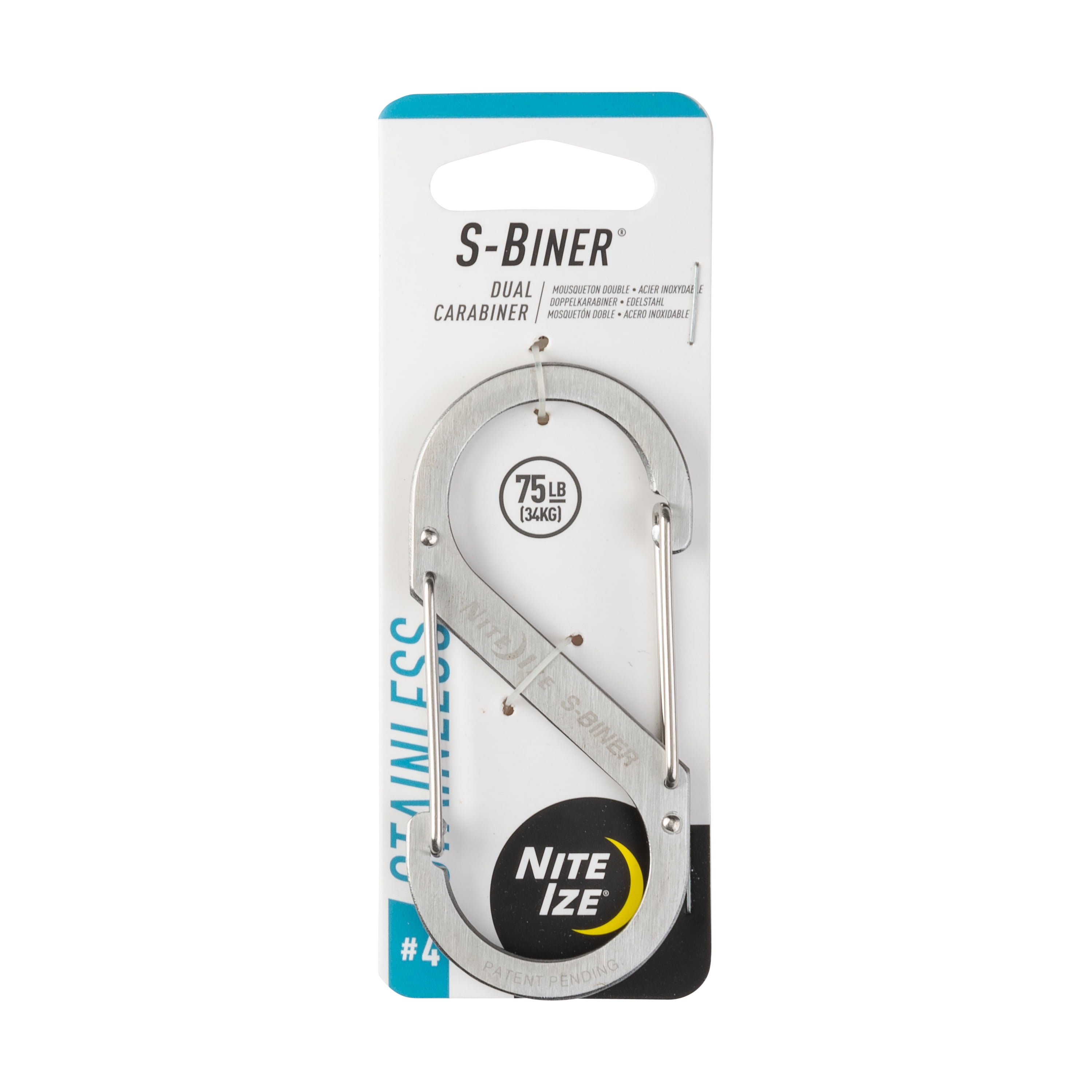 Nite Ize S-Biner Stainless Steel Dual Carabiner #4 - Stainless ...