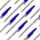 BAZIC Ballpoint Pen Pure Blue Color Stick Pens, 1.0 mm, (12/Pack), 1 ...