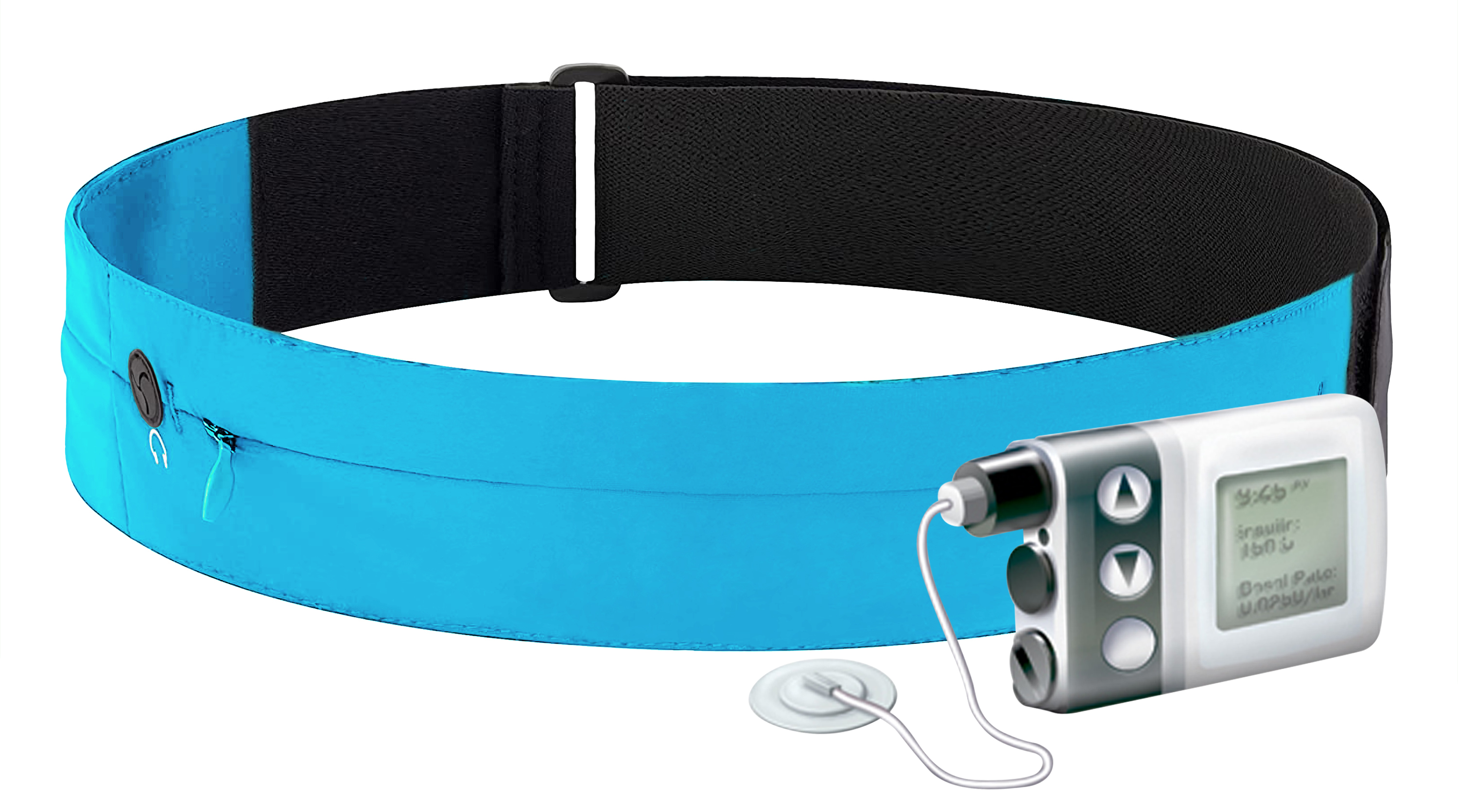 Athle Sport Insulin Pump Belt - 2 Stretch Pockets & Adjustable Waist ...