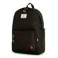 U.S. Polo Assn. Adult 18" Water-Resistant Backpack, Black - Walmart.com