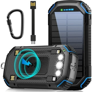 50000mAh LED Dual USB Portable Charger Solar Power Bank For Cell Phone ...