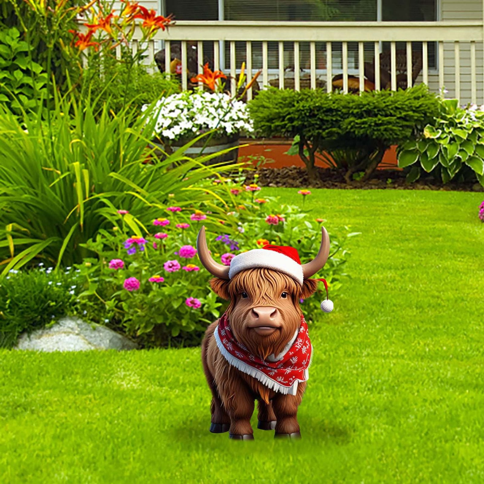 Click here for Bagmrteho Christmas Cute Cartoon Christmas Cow Lan... prices