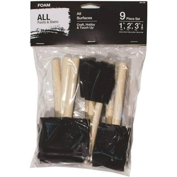 Linzer Foam Brush Set - Durable - 9 Piece - Walmart.com