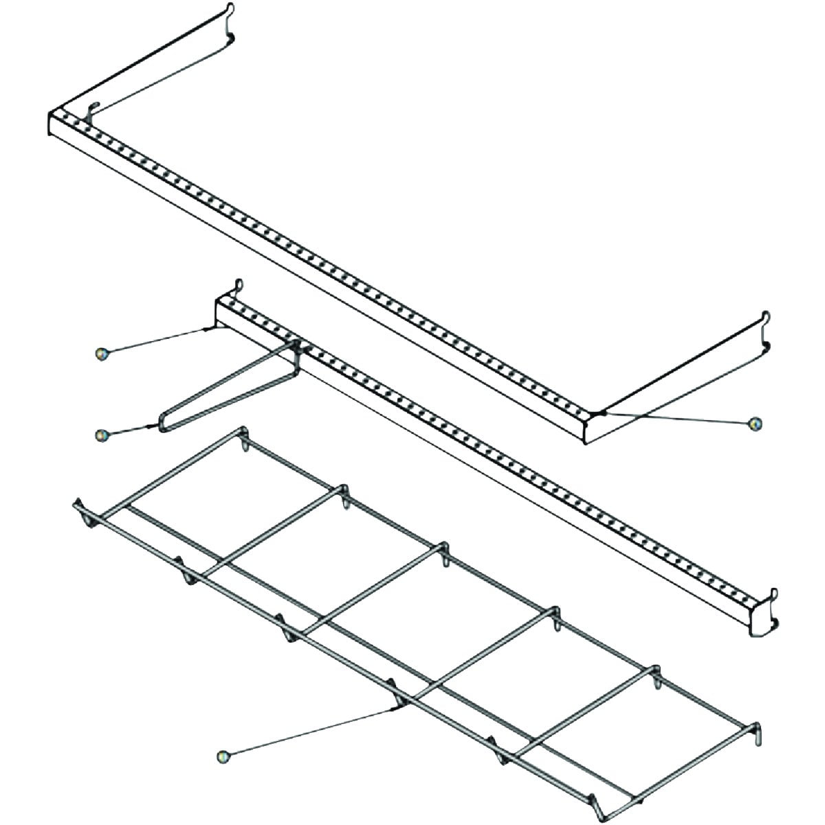 Tenax/Do it Best 4 Ft. Garden Fence Planogram Fixture Fitting Kit ...