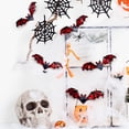 12-Pack 3D Bat Wall Decals Stickers Halloween Black Red Glitter Spooky ...