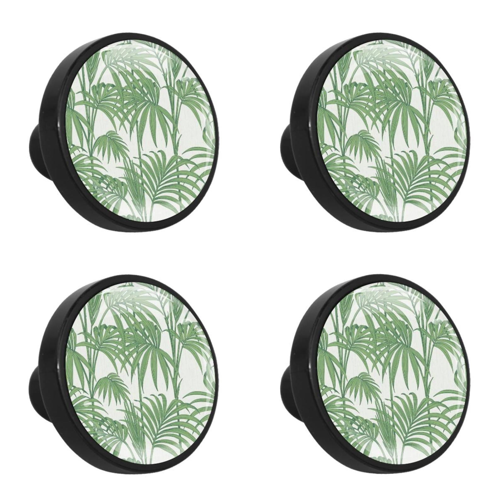 4 Pcs Palm Green Knobs for Kitchen Cabinet Cupboard Dresser Bookcase ...