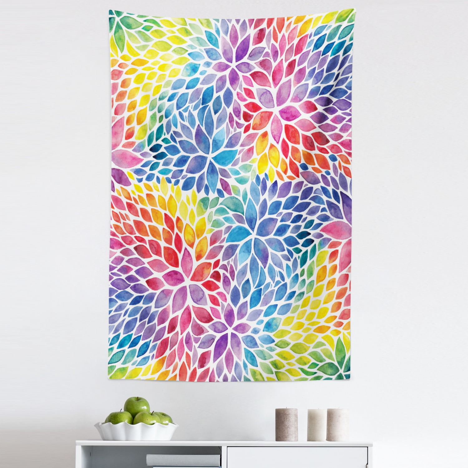 Colorful Tapestry, Blossoming Nature Rainbow Colored Foliage in ...