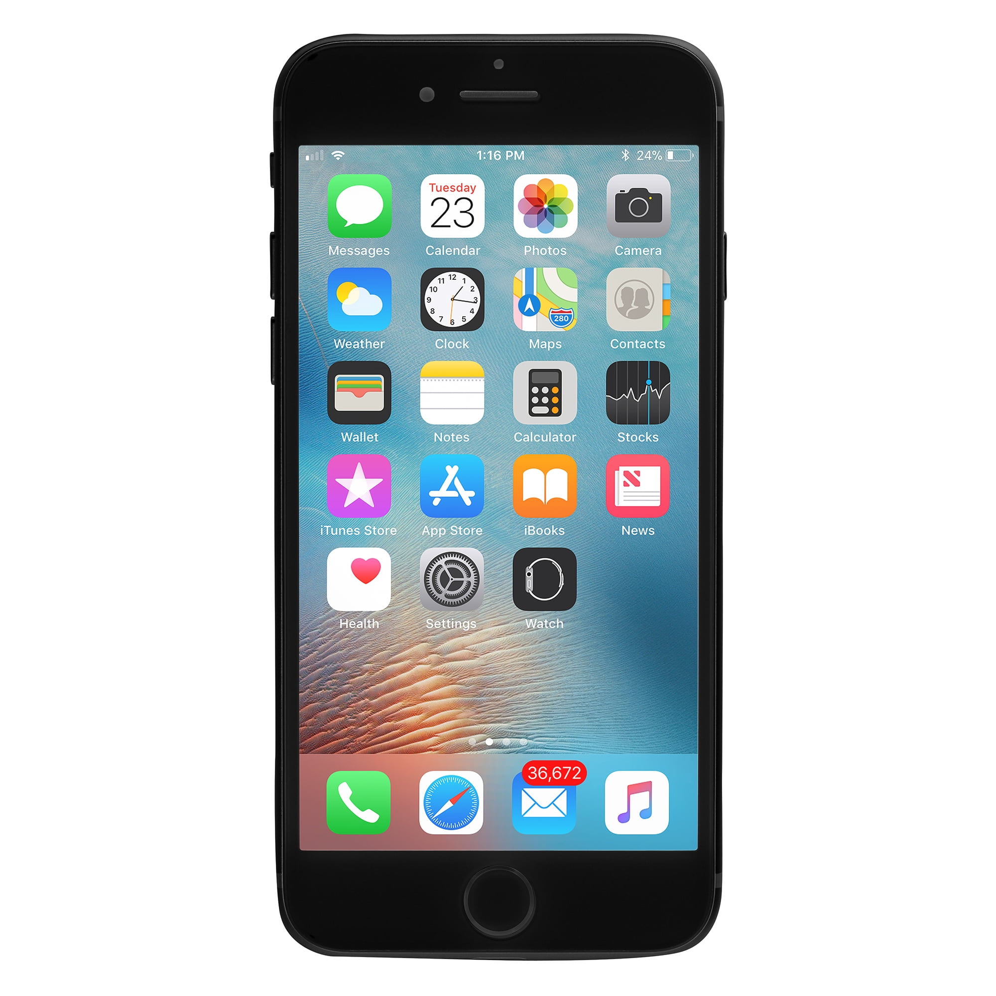 Refurbished Apple IPhone 7 A1660 128GB Black AT T Unlocked Good