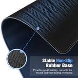 Gaming Mouse Pad 31.5x11.8IN Premium-Textured Non-Slip Rubber ...