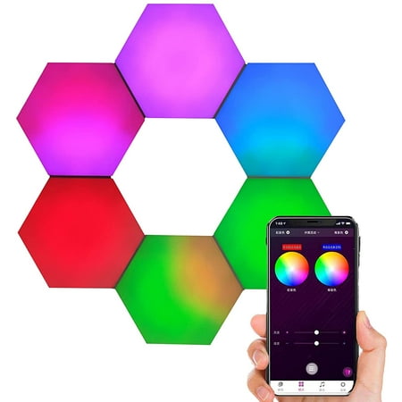 SAYDY Splicing Detachable Hexagonal Quantum Lamp Creative DIY Gaming ...