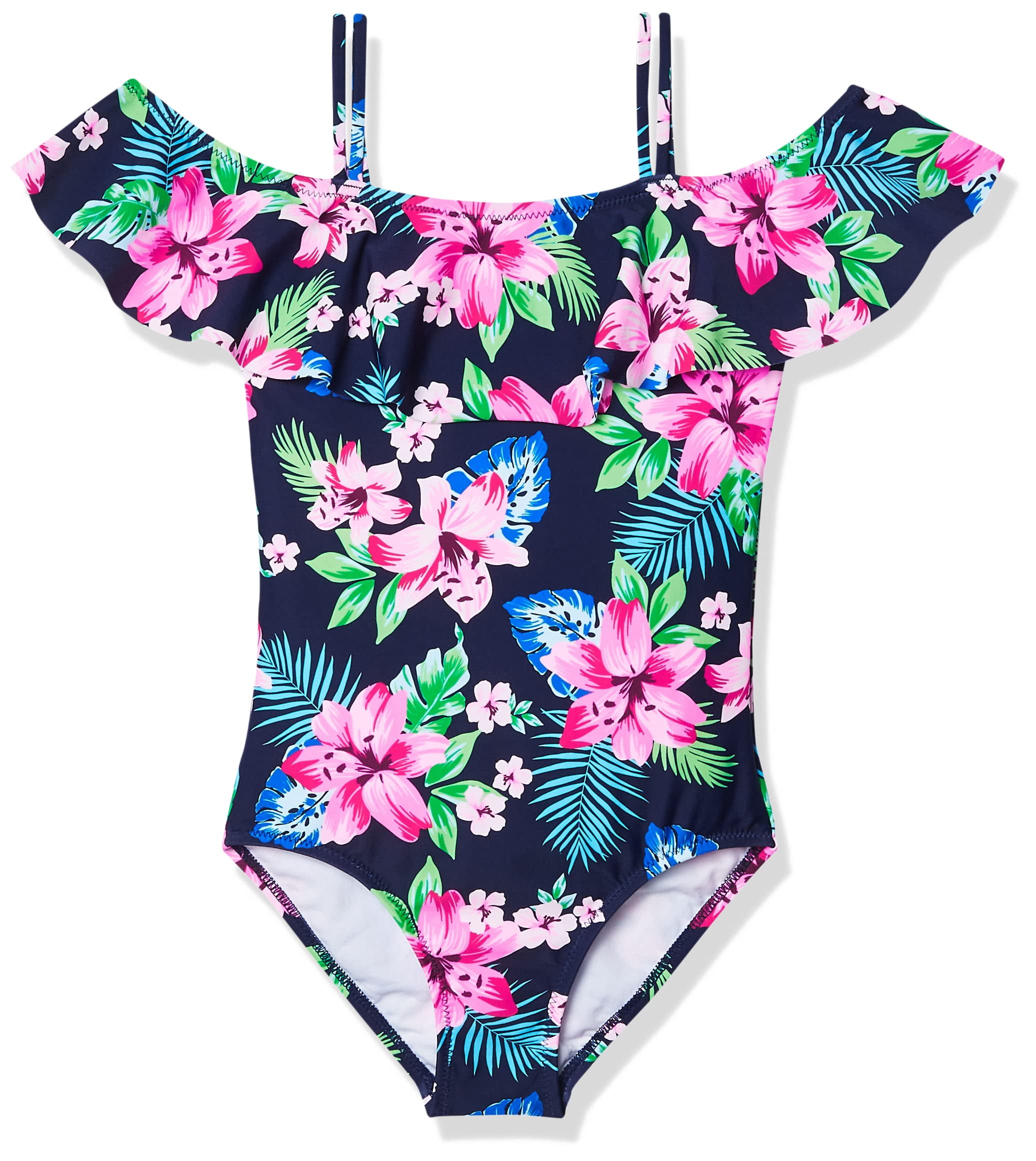Kanu Surf Girls Peggy Upf 50 Beach Sport Off Shoulder One Piece