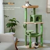 PAWZ Road Cat Tree 56" Sisal Scratching Posts Tower with Large Perch ...