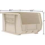 Akro-Mils Stackable Storage Bins, AkroBins 30240 Stacking Organizer, 15 ...