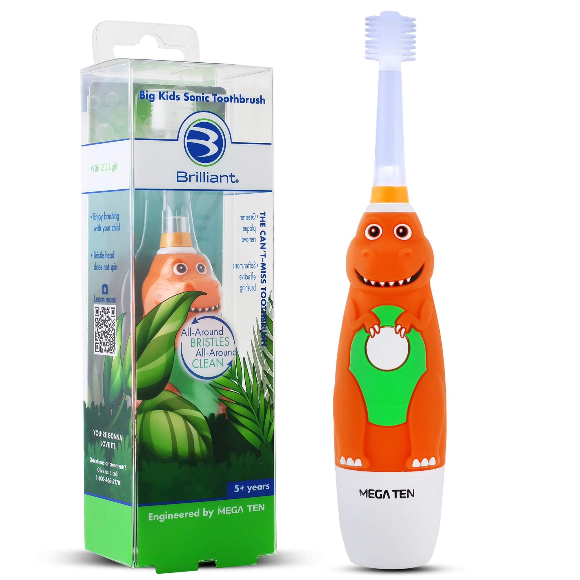 Click here for Brilliant Dinosaur Big Kids Electric Toothbrush Wi... prices