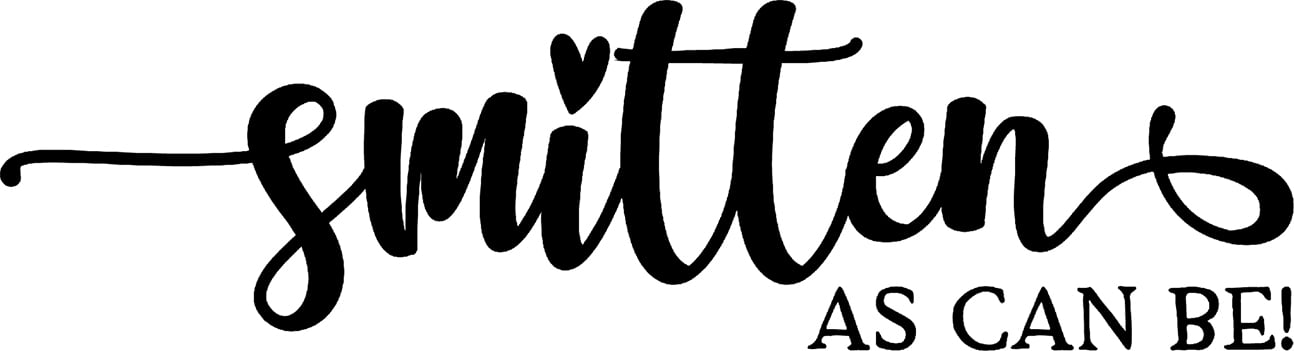Smitten As Can Be! Heart Love Happy Joyful Excited Wall Decals for ...