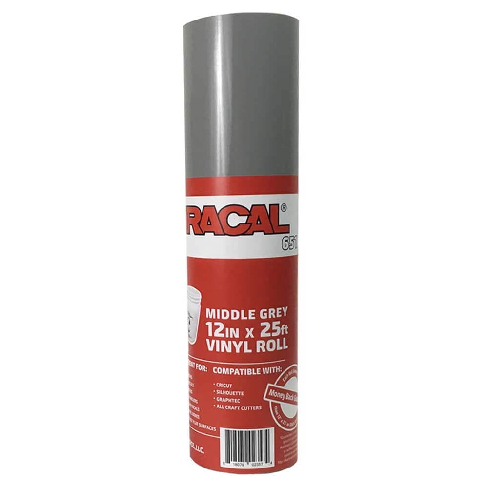 12" x 25ft Roll of Oracal 651 Middle grey Craft Vinyl - Adhesive Vinyl ...