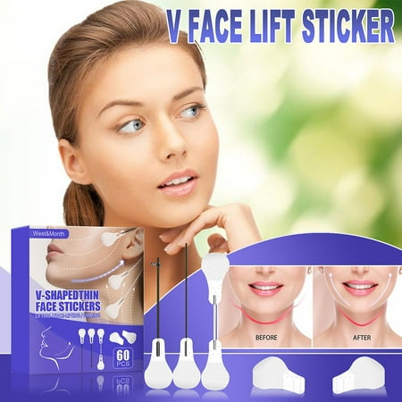 Lepai 60pcs/set Face Lift Stickers V-shape Facelifting Patch Elasticity ...