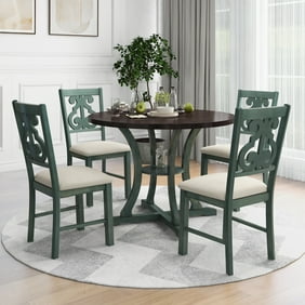 Cherry 60" Round Dining Table Set 5Pcs McFerran D189_6060 Traditional ...