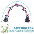 Dog Rope Toys for Aggressive Chewers, Tug of War Dog Toy with 5 Knot ...