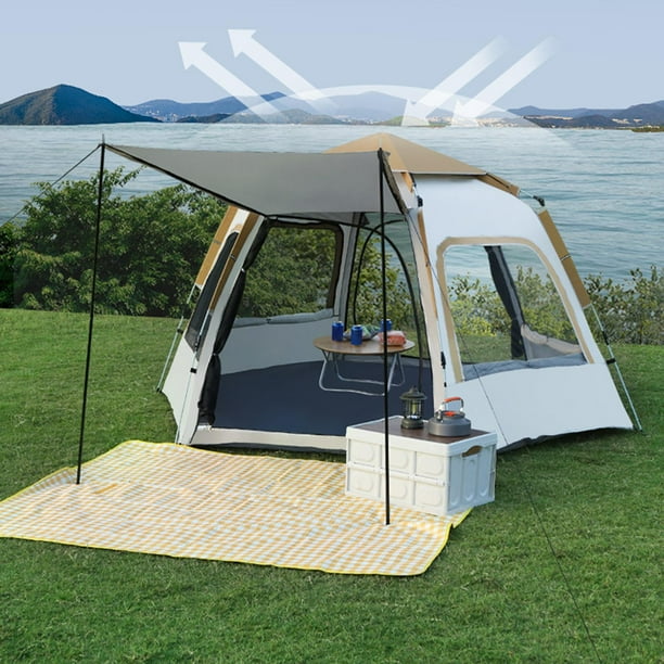 Lightweight Camping Tent Automatic Easy Setup with Storage Bag Mesh ...