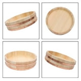 12 Sizes Japanese Wooden Hangiri Sushi Oke Rice Mixing Bowl Tub With ...