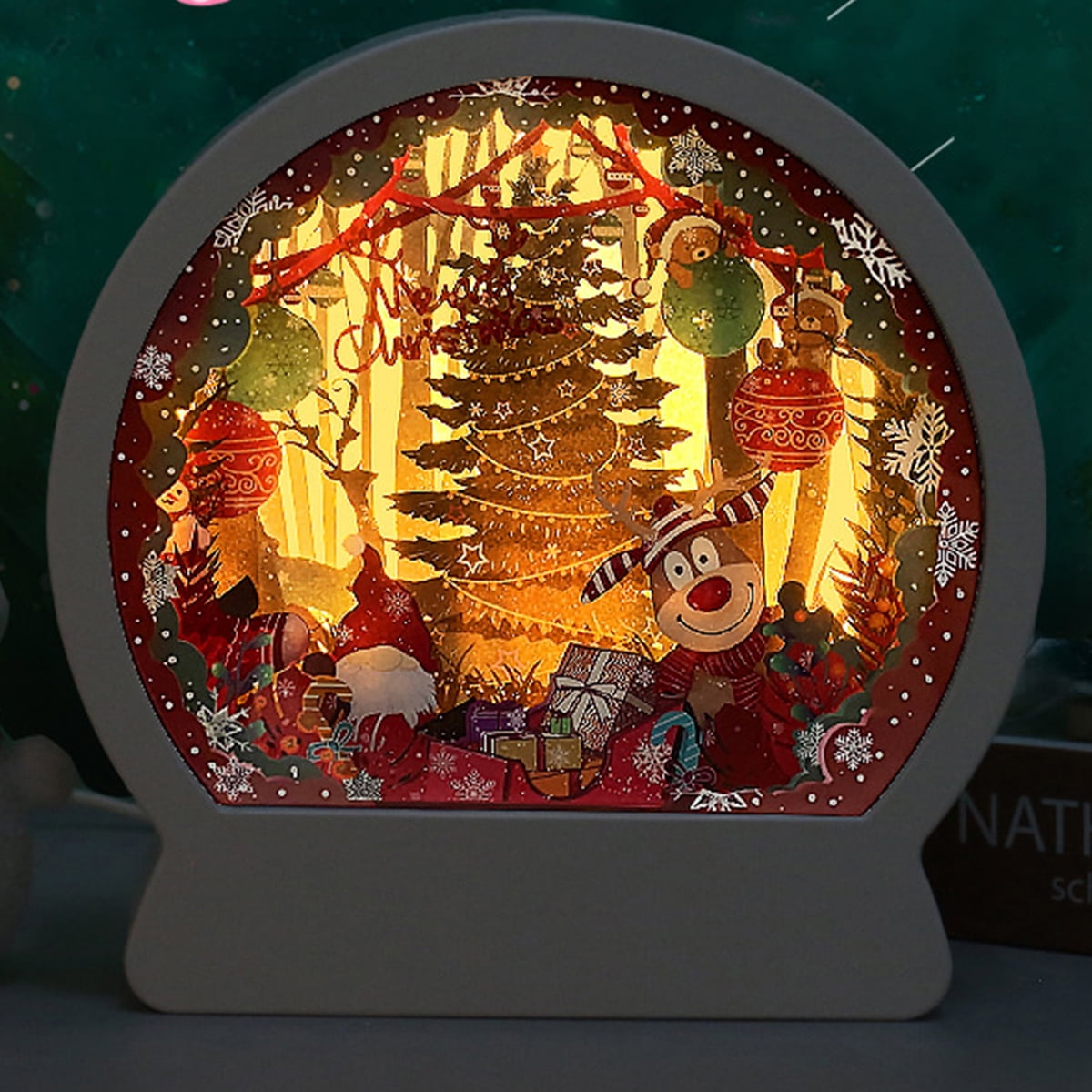 Travelwant Light Boxes, 3D Paper Carving Lamp, Shadow Lamp Night Light ...