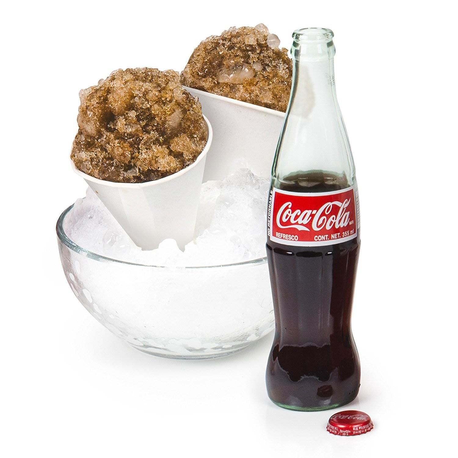 Nostalgia Tabletop Electric 48 Inch Coca Cola Snow Cone Shaved Ice ...