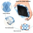 Blue and White Argyle Pattern Plaids Women's Coin Purses Change Pouches ...