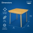 Stakmore Sturdy Wooden Straight Edge Folding Card Table, Standard Size ...
