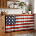 American Flag Pantry Cabinet Curtains 28''x51'', Red Blue Star Stripes ...