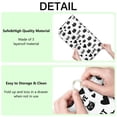 Black Cat and Heart White Pattern 2 Pack Kitchen Dish Drying Mat, Ultra ...