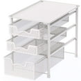 Simple Houseware 3 Tier Stackable Storage Cabinet, Kitchen and Bathroom ...