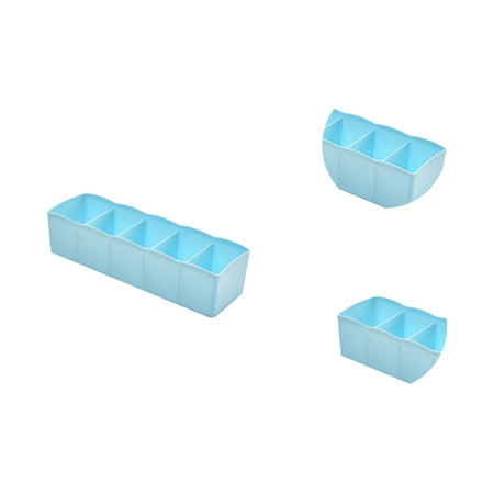 Plastic Organizer Tie Bra Socks Drawer Cosmetic Container grids storage ...