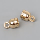 Xinyolin 50Pcs Bell Shape Pendant Tassel Caps, DIY Jewelry Bracelet ...