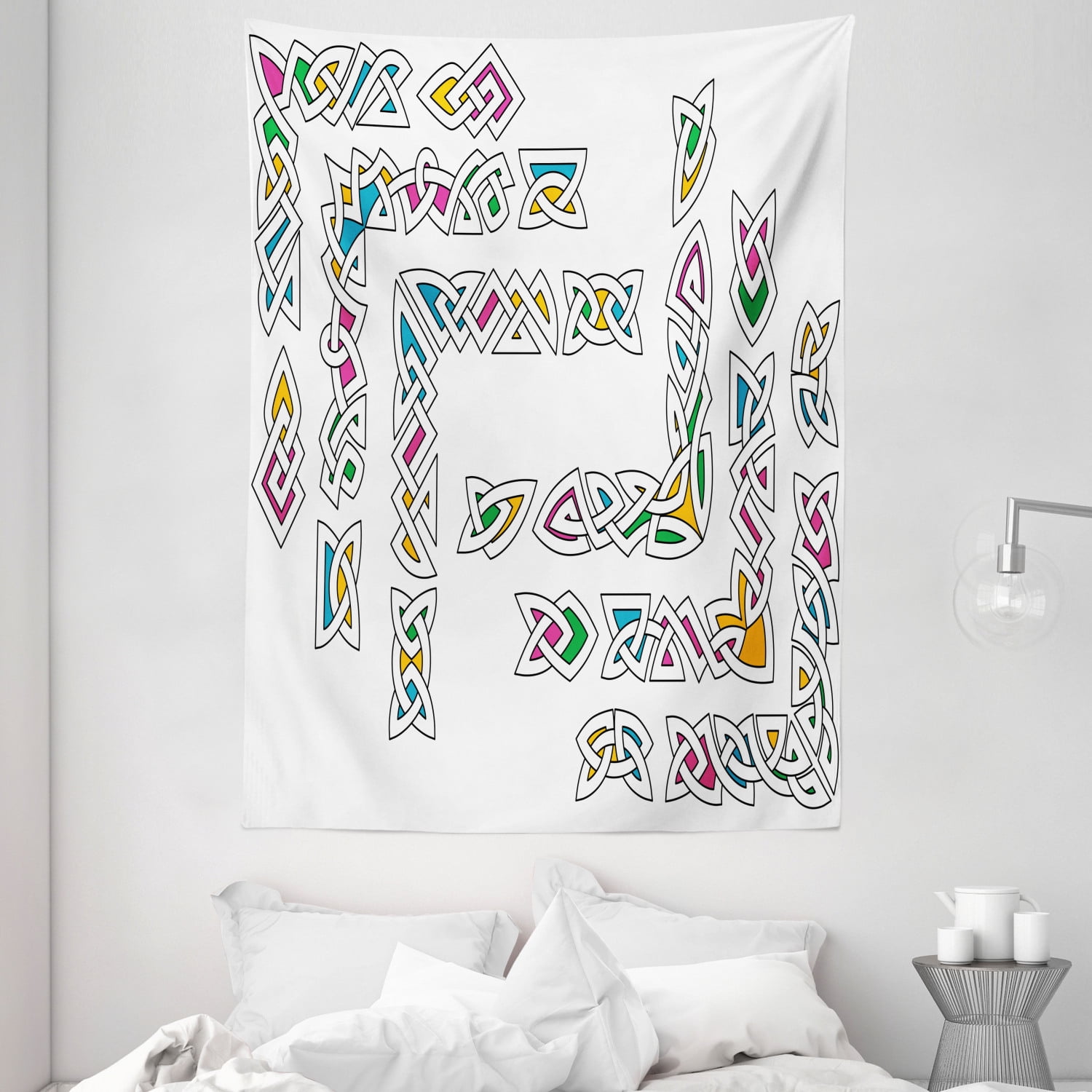 Irish Tapestry, Celtic Ornament Patterns Set Colorful Vibrant Entangled ...