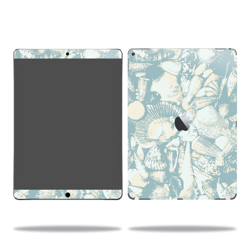 Skin Decal Wrap Compatible With Apple iPad Pro Blue Seashells - Walmart.com