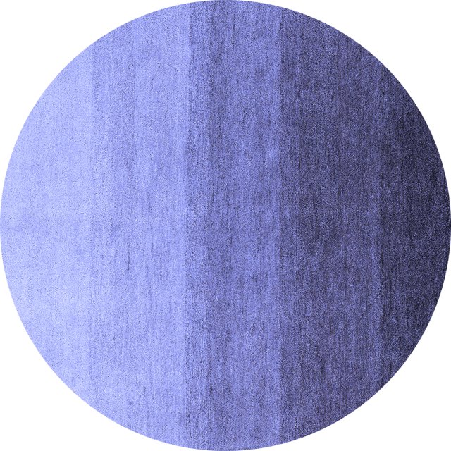 Ahgly Company Indoor Round Abstract Blue Modern Area Rugs, 7' Round ...