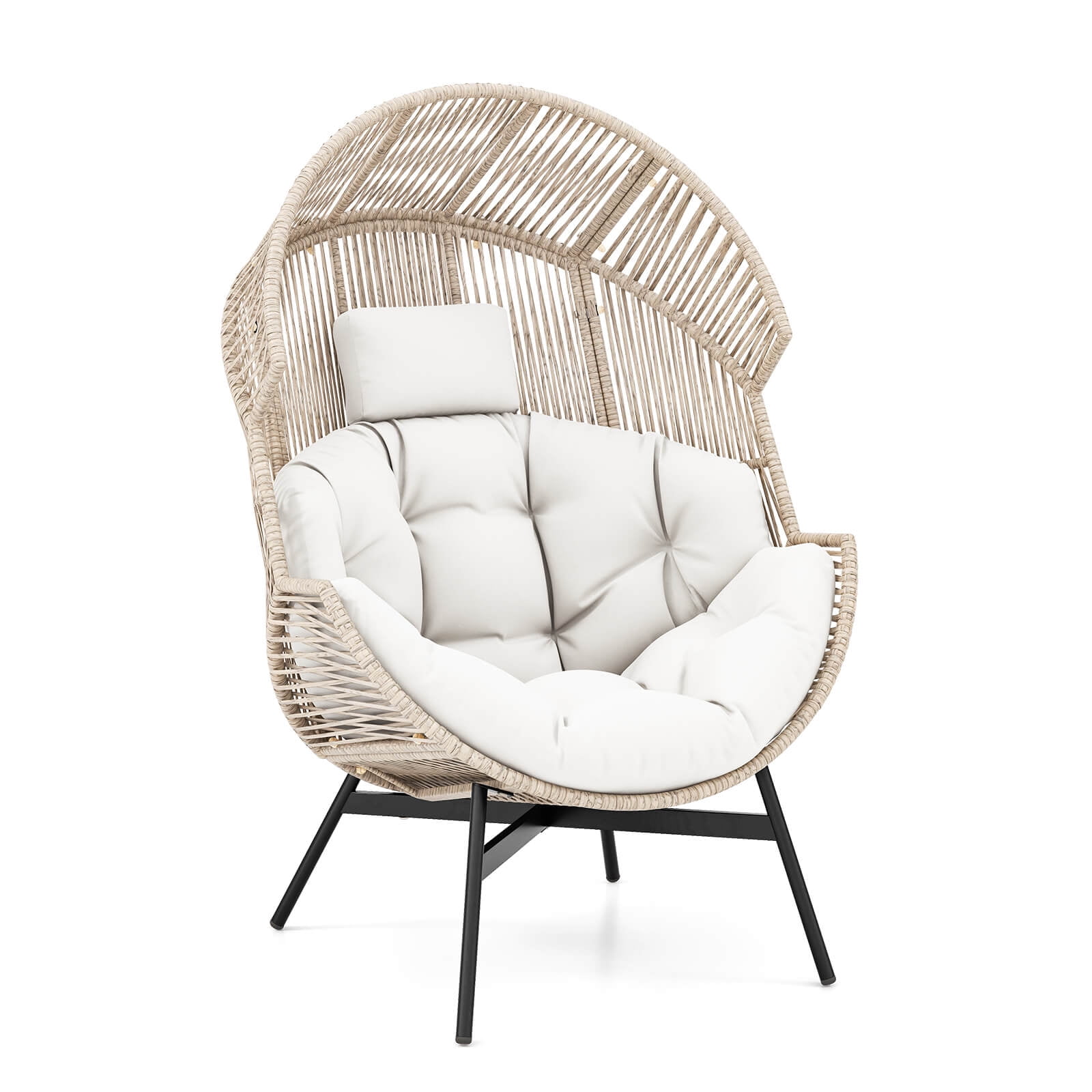 Click here for Costway Oversized Egg Style Chair With Cushions &... prices