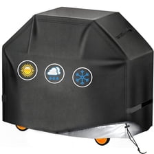 AUQ Round Grill Cover,Waterproof and UV Resistant,Heavy Duty 420D ...