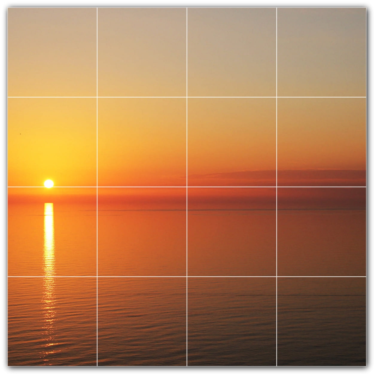 Picture-Tiles.com: Sunset Ceramic Tile Wall Mural WAL500990-44M. 24"W x ...