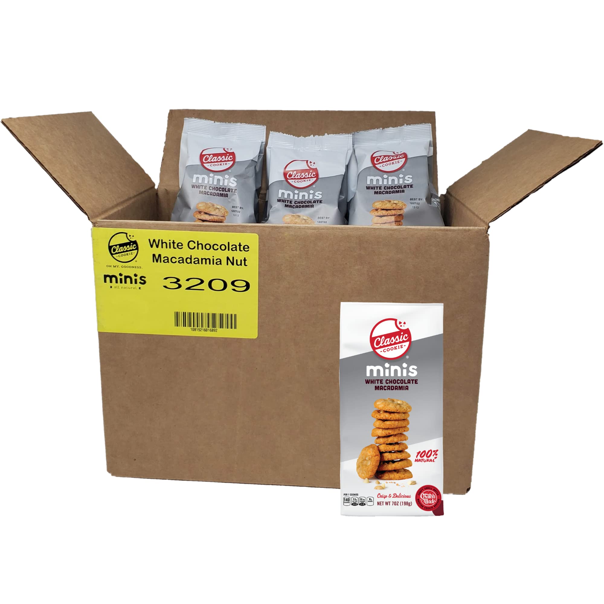 Classic Cookie Minis Crispy White Chocolate Macadamia Cookies, Full ...
