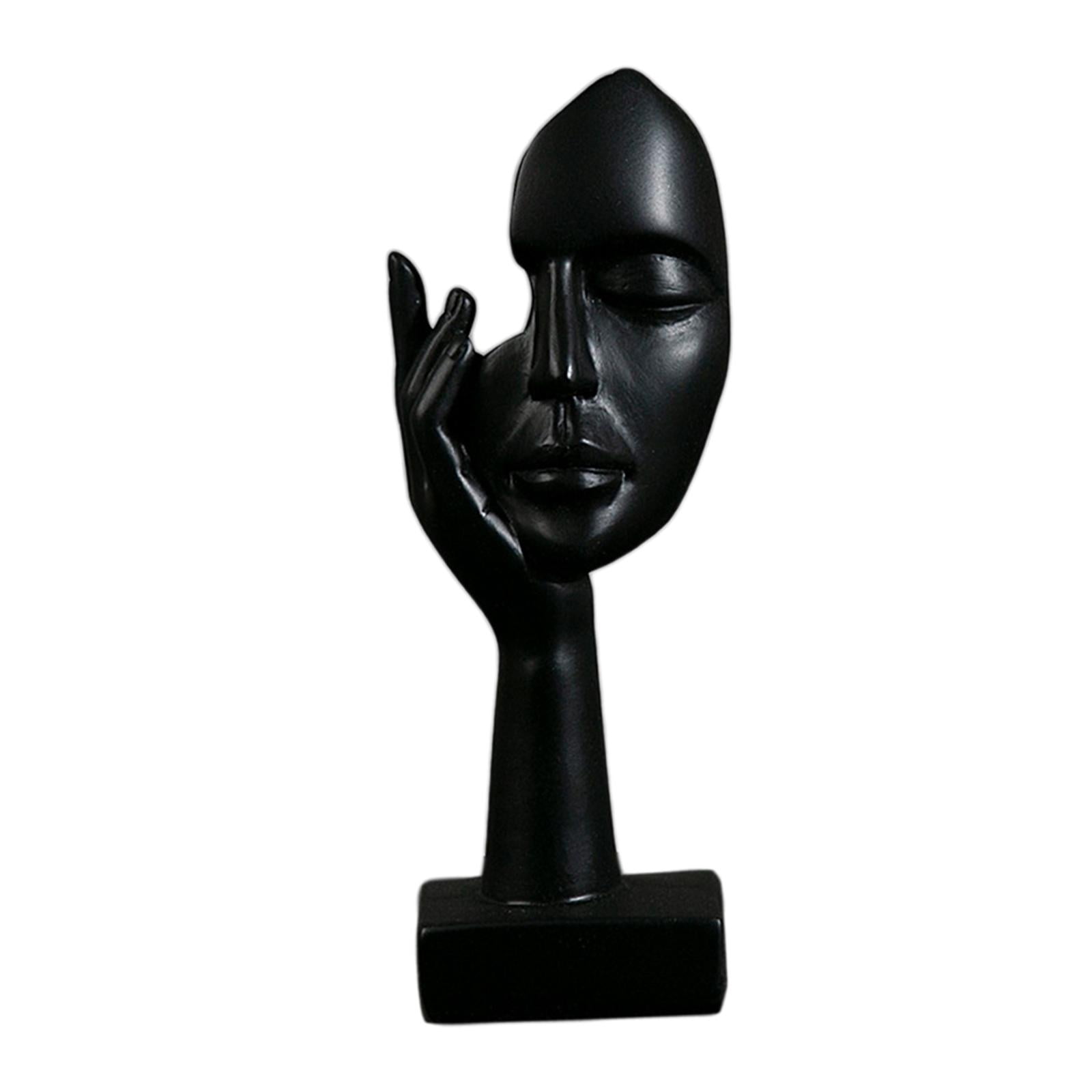 Simple Creative Face Art Statue, Thinker Lady Sculpture, Abstract ...