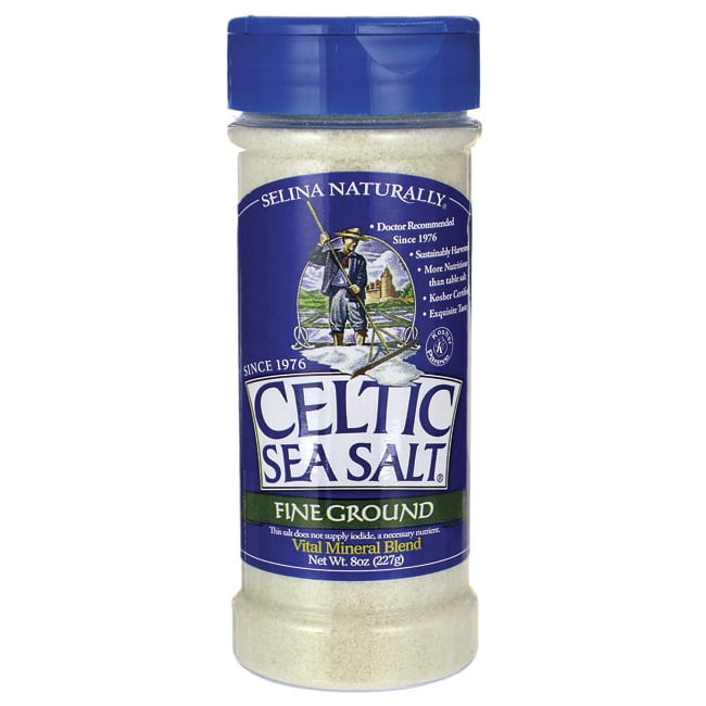 Celtic Sea Salt Fine Ground Sea Salt, 8 oz Shakers - Walmart.com