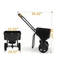 Broadcast Spreader 70LBS, Walk Behind Lawn Spreader, 15-Level ...