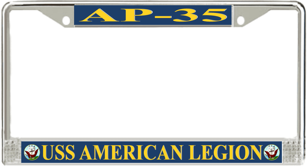 USS American Legion AP-35 License Plate Frame - Walmart.com