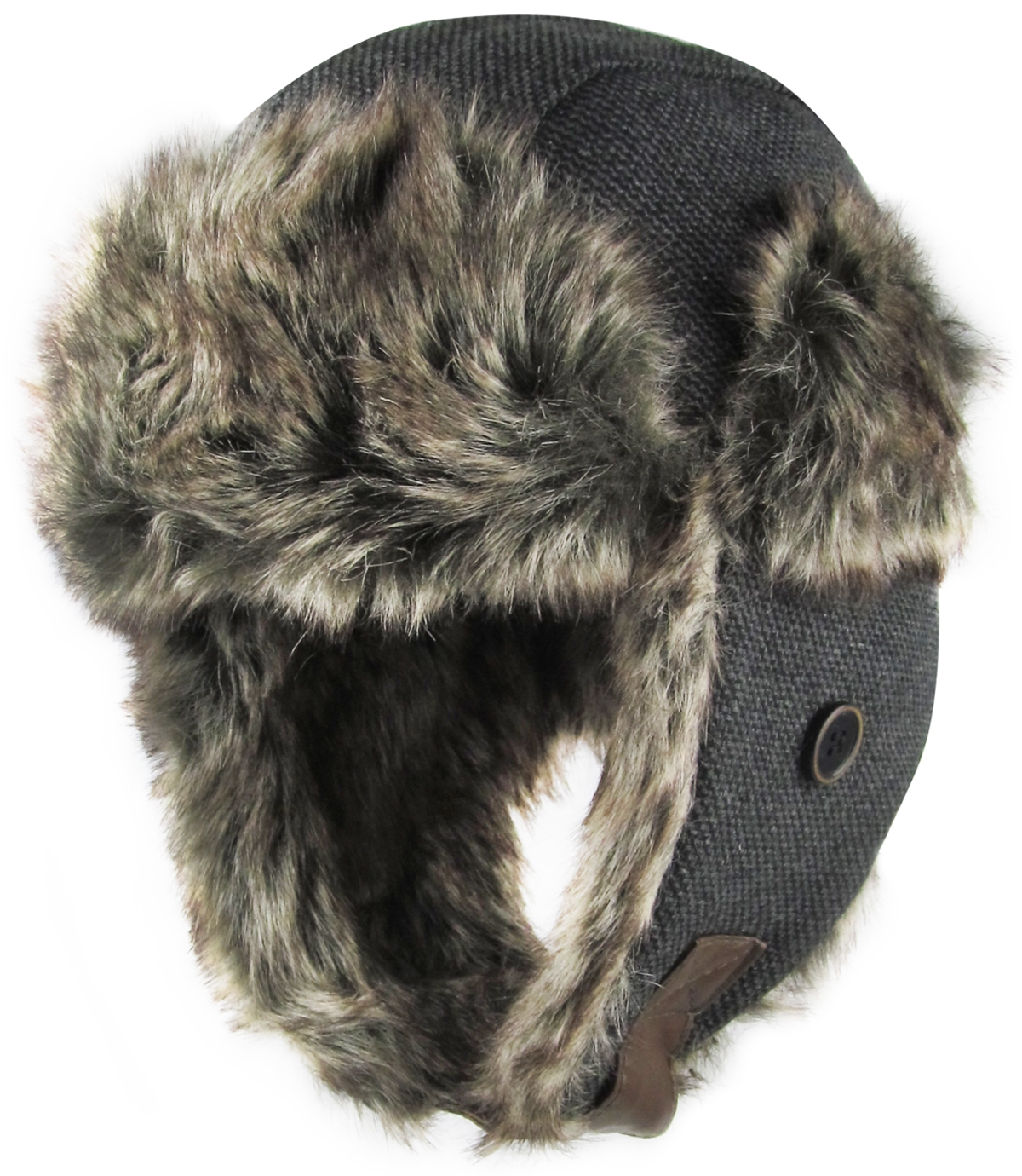 Soft Fur Premium Aviator Trapper With Face Mask Hat Winter Ski Cap ...