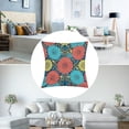 Art Nouveau Ornate Dahlia Garden with Vine AccentsSoft & Durable 2-Pack ...