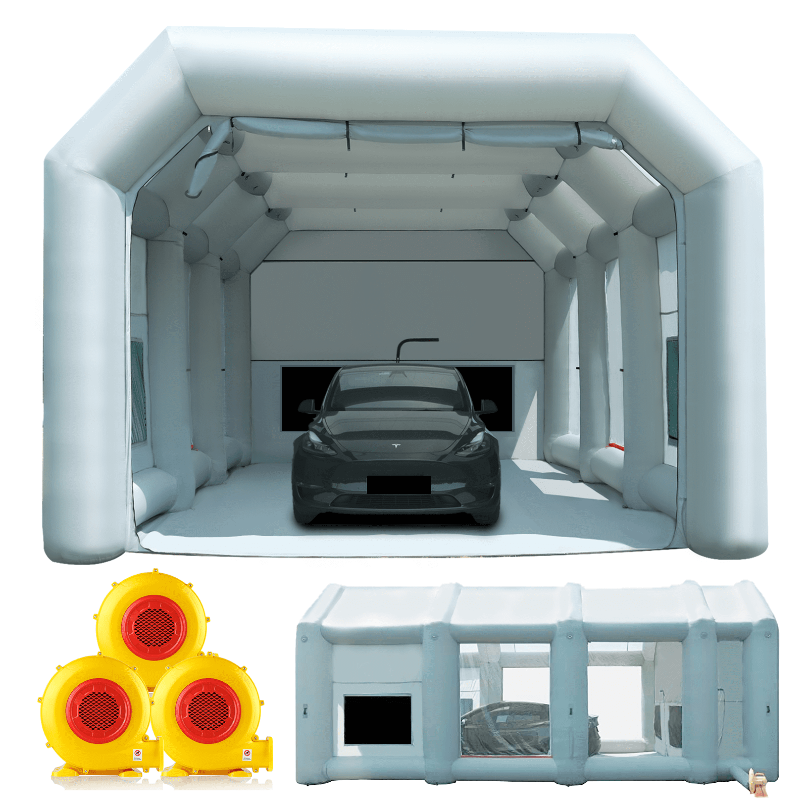 Sewinfla Inflatable Paint Booth 30x20x13Ft with Blowers Professional ...