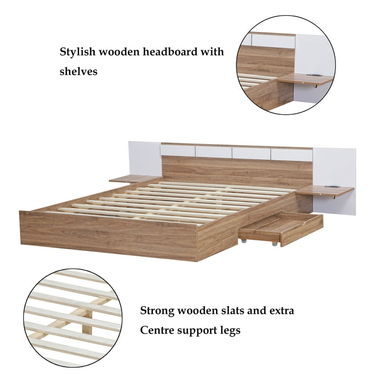 Fulford queen platform bed store